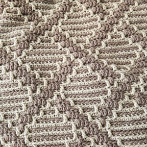 Overlay Mosaic Crochet Afghan/blanket Pattern GLORIOUS CHRISTMAS ...