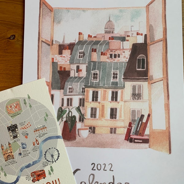 Handmade London Watercolour Postcard Set: Iconic City Scenes - Etsy