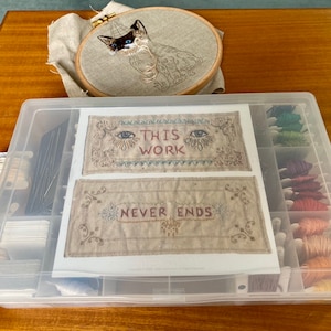 DMC Thread Storage Box // Thread Storage // Floss Plastic Box // Thread ...