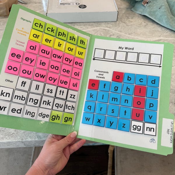 Pre-made Word Work Mat Aligned With UFLI- Extra Endings and Patterns ...