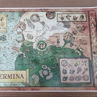 Map of Termina From Legend of Zelda, Majoras Mask - English or Hylian ...