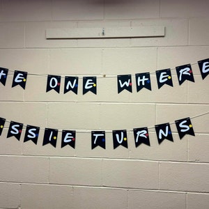 Friends Theme Banner ,friends Theme Birthday Banner Decor, Photo Prop ...
