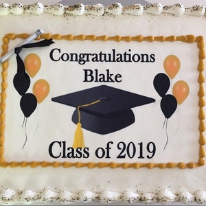 Edible Graduation Cake Topper - Etsy