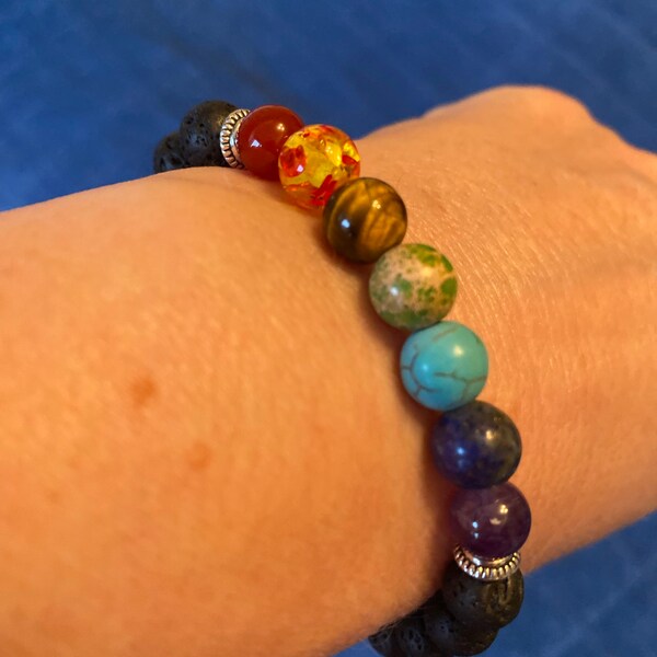 Chakra Bracelet bali Vibes-crown Chakra - Etsy