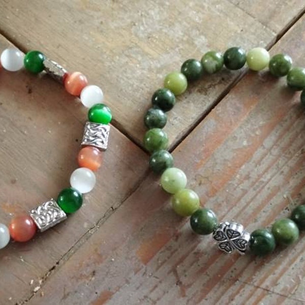 Irish Flag Bracelet. Celtic Bracelet St. Patrick's Day Irish Jewelry ...