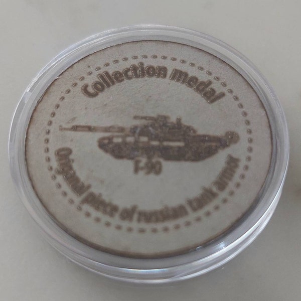 Destroyed T90 Tank Token, Mini Token-tag of Russian Combat Tank Made of ...