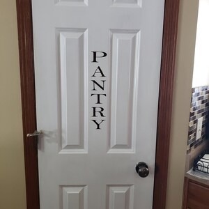 Pantry Vertical Decal Vinyl Sticker Kitchen Decor Family Pantry Kitchen ...