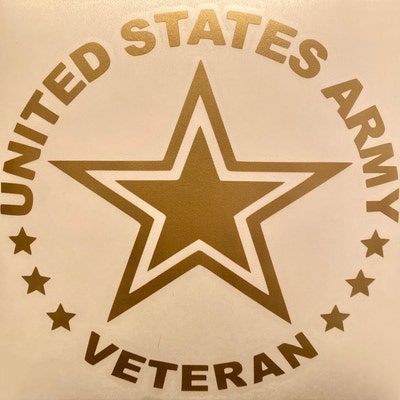 US Army Veteran Car Truck Window Laptop Decal Sticker - Etsy
