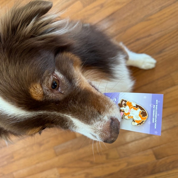 Puppy Beans Collie Sheltie Rough Collie Lassie Enamel Pin - Etsy
