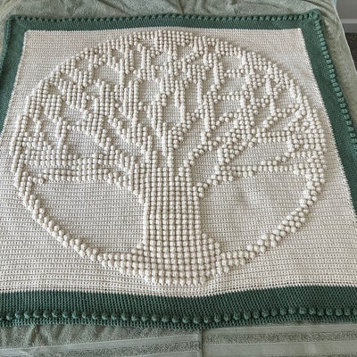 Tree of Life Crocheted Blanket Pattern PDF Digital Download - Etsy