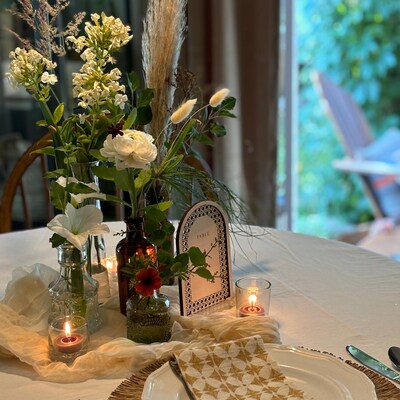 Rattan Table Numbers Boho Arch Table Numbers Wedding Table Number Sign ...