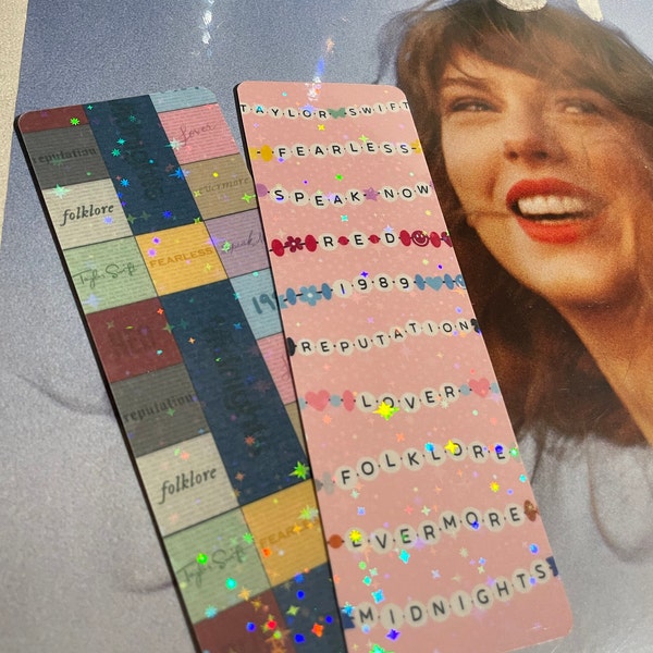 Holographic Groovy Cherry Disco Bookmark Set Pink and Orange Disco ...