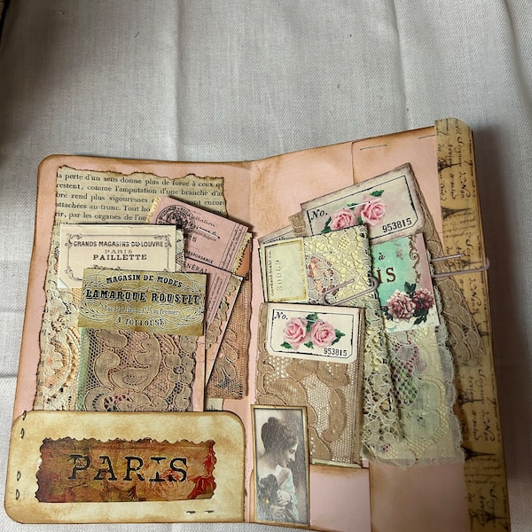 Vintage French Trims Samples, 5 Lace Pieces, Scrapbooking, Dollmaking ...