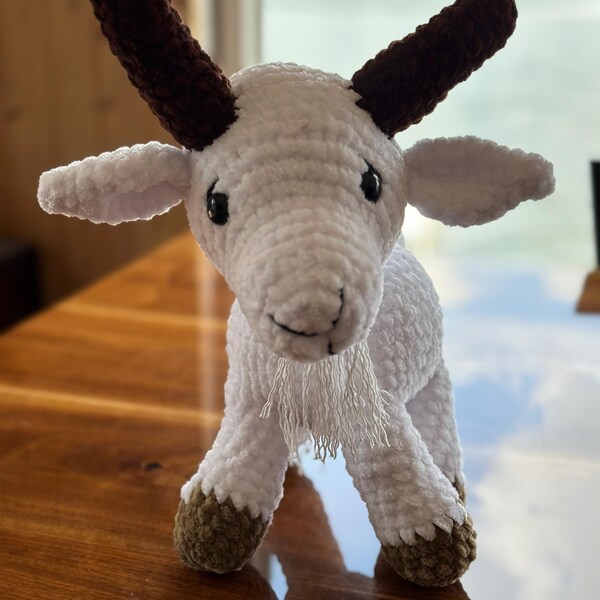 Goat Amigurumi Pattern, Crochet Farm Animals Pattern, Plush Goat ...