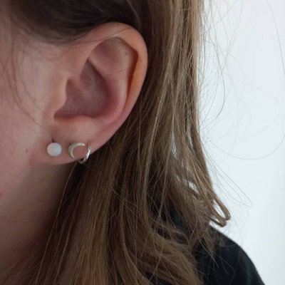 Dainty Robin Bird Necklace. Sterling Silver and Orange Enamel. Nature ...