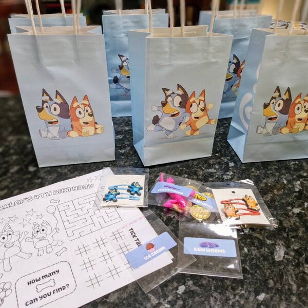 Party Favour Labels and Bags - Etsy