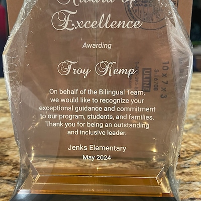 Personalized Shield Acrylic Award, Custom Award, Employee Recognition ...