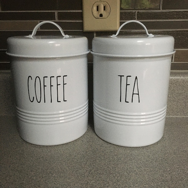 Kitchen Canister Decals | Kitchen Canister Labels | Kitchen Jar ...