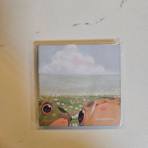 Ornamental Cabbage Frog Art Print Original Wall Hanging Cottagecore ...