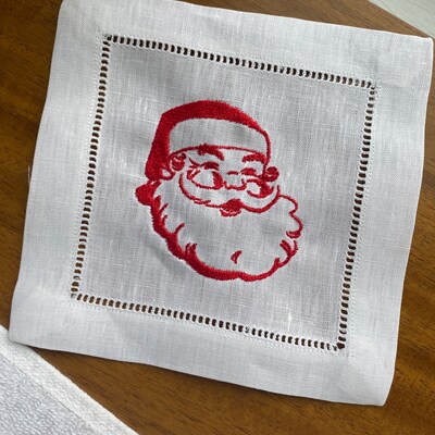 Retro Santa Face Embroidery Design for 10 SIZES Christmas - Etsy UK