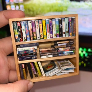 Mini 1:12 VHS A-J Titles Tapes Choose the Movie Retro 80's Movies in ...