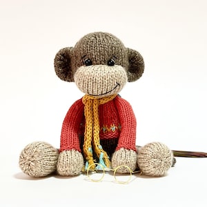 Cute Knitted Monkey DIY. Pattern in PDF Format. Amigurumi Animal ...