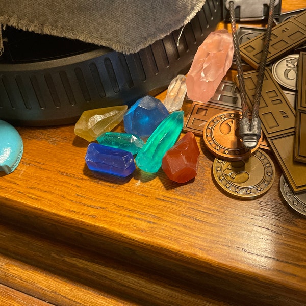 Colorful Kyber Crystals - for Cosplay Healing, Jewelry, Crafts, Jedi ...