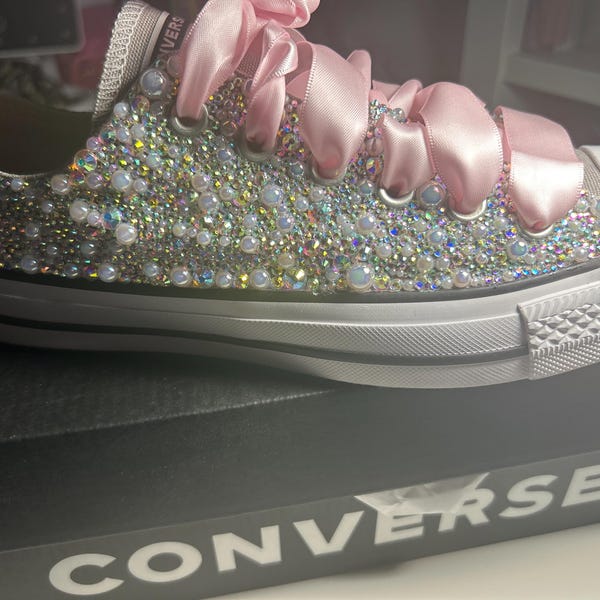 Custom Blinged Converse - Etsy