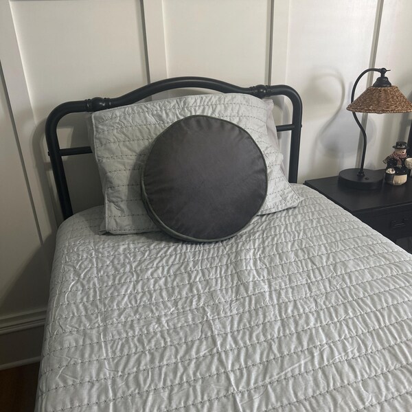 Personalized Velvet Pillow Covers With Piping, Smooth Bolster Pillow ...