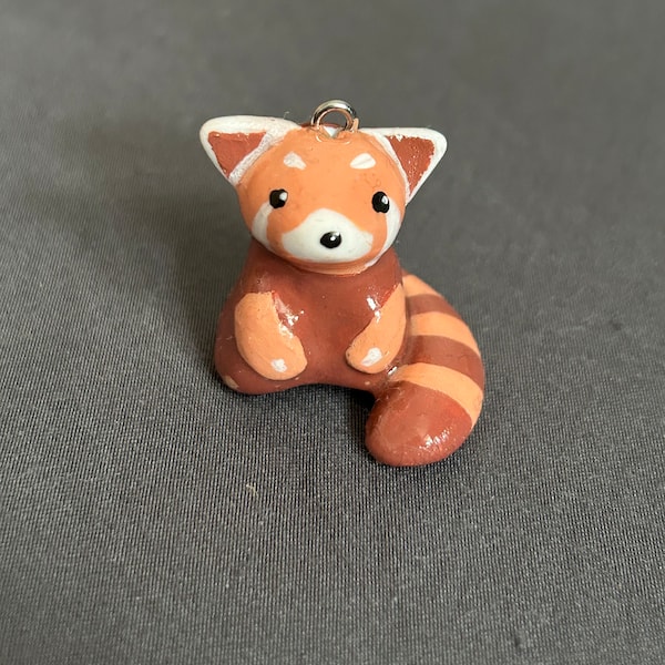 Cute Red Panda Clay Charm - Etsy