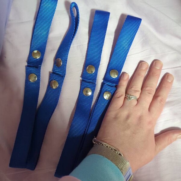 Set of 4 Boat Railing Straps for Holding Dock Line Rope on Boat - Royal ...