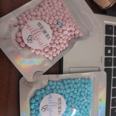 Personalised Pre Filled Mixed Pink Blue Millions Sweet Cones Party Bags ...