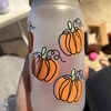 Pumpkin Glass Can Coffee Cup With Lid and Straw, Fall Coffee Mug, Fall ...