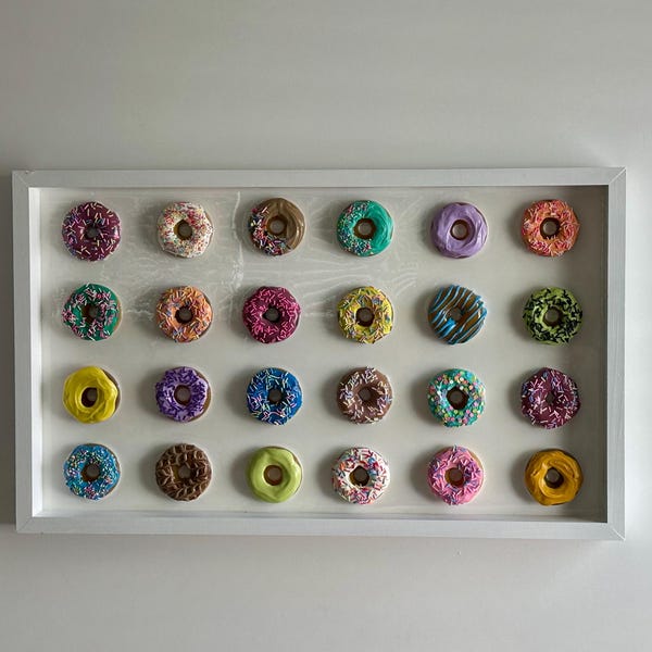 Donut Pop Art Sculpture, Donut Art, Assorted Dozen, Colorful, Food Art ...