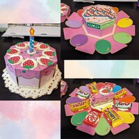 BIRTHDAY CAKE Exploding Box SVG Download Digitale Progetto per Scanncut ...
