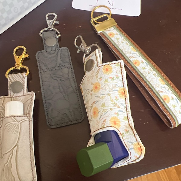 Cottagecore Wildflower Inhaler Case Keychain,inhaler Holder Keychain ...