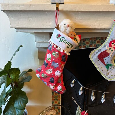 Labrador Retriever Christmas Stocking / Dog Stocking / Personalized ...