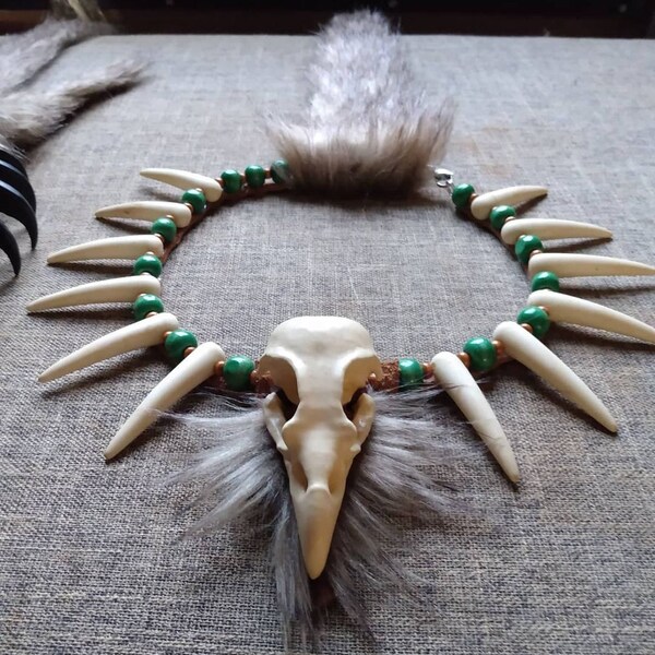 Set of Thin 2" Fangs, White or Black Resin Teeth, Sharp Monster Fangs ...