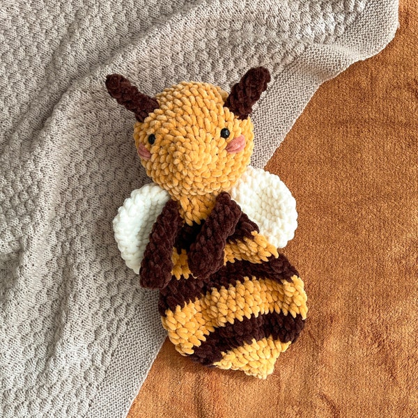 Benji the Bee Crochet Pattern, Crochet Snuggler - Etsy