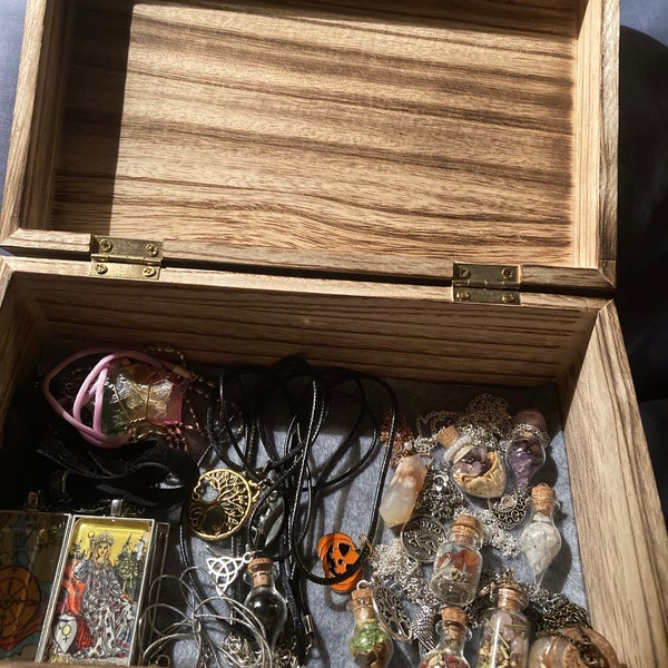 Pre-built or Hand-built Custom Name Wooden Rock Box, Nature Collection ...