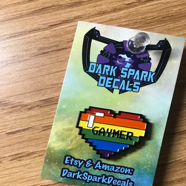 Gaymer Gamer LGBT Gay Pride 1.25" Enamel Pin - Perfect Gift - Etsy
