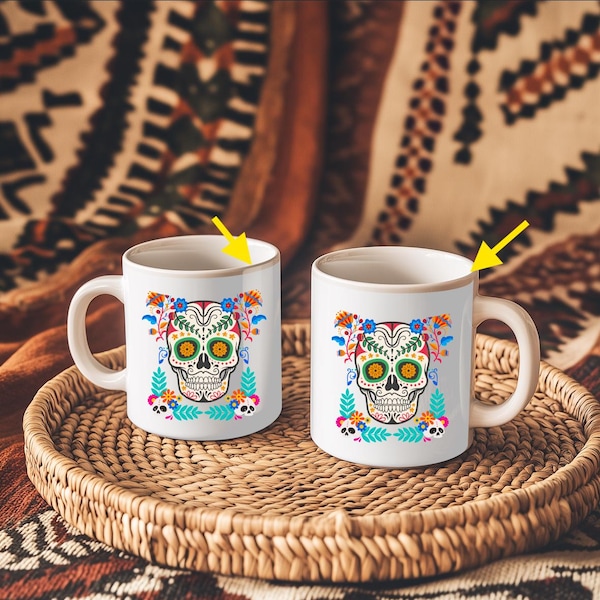 Boho Mug Mockup Bundle: 30 PNG & Canva Templates (3000x3000px), White ...