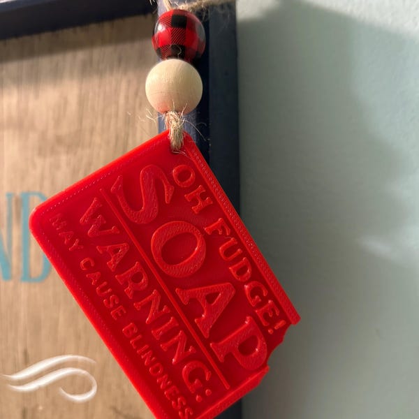 Oh Fudge Soap Christmas Ornament - Humorous 3D Printed Tribute to A ...