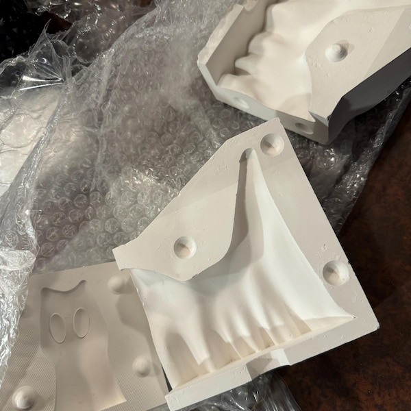 Spooky Ghost Cat Ceramic Slip Casting Plaster Mold - Etsy