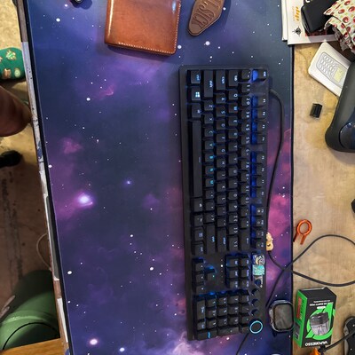 Moon Desk Mat, Dreamy Celestial Workspace, Pastel Desk Pad, Cute Desk ...