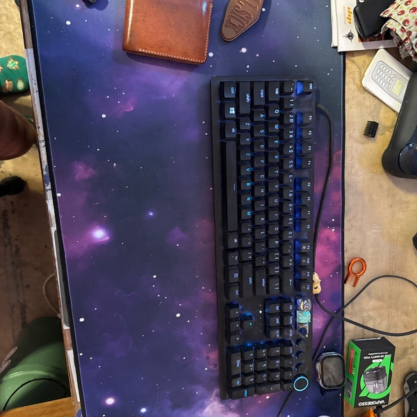 Nebula Galaxy Desk Mat, Cool Cosmic Gifts, Galactic Office Decor, Desk ...