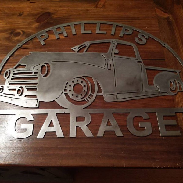 Classic Truck Garage Metal Art Sign 1947 1948 1948 1949 1950 1951 1952 ...