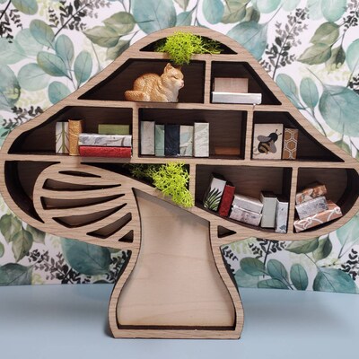 Cottagecore Room Decor, Mushroom Svg File for Glowforge, Mystical Laser ...