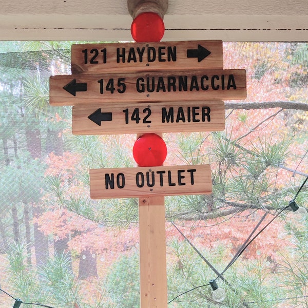 Name Trail Signs, Outdoor Marker, Yard Art, Family Signs, Lawn Decor ...