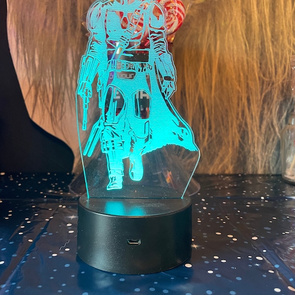 Spider-man LED Edge Lit Acrylic Illusion Lamp With Multi-color Light ...